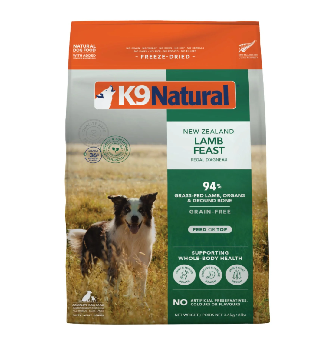 (Bundle Deal : Mix n Match) K9 Natural Dog Feast Freeze Dried (3.6kg ...